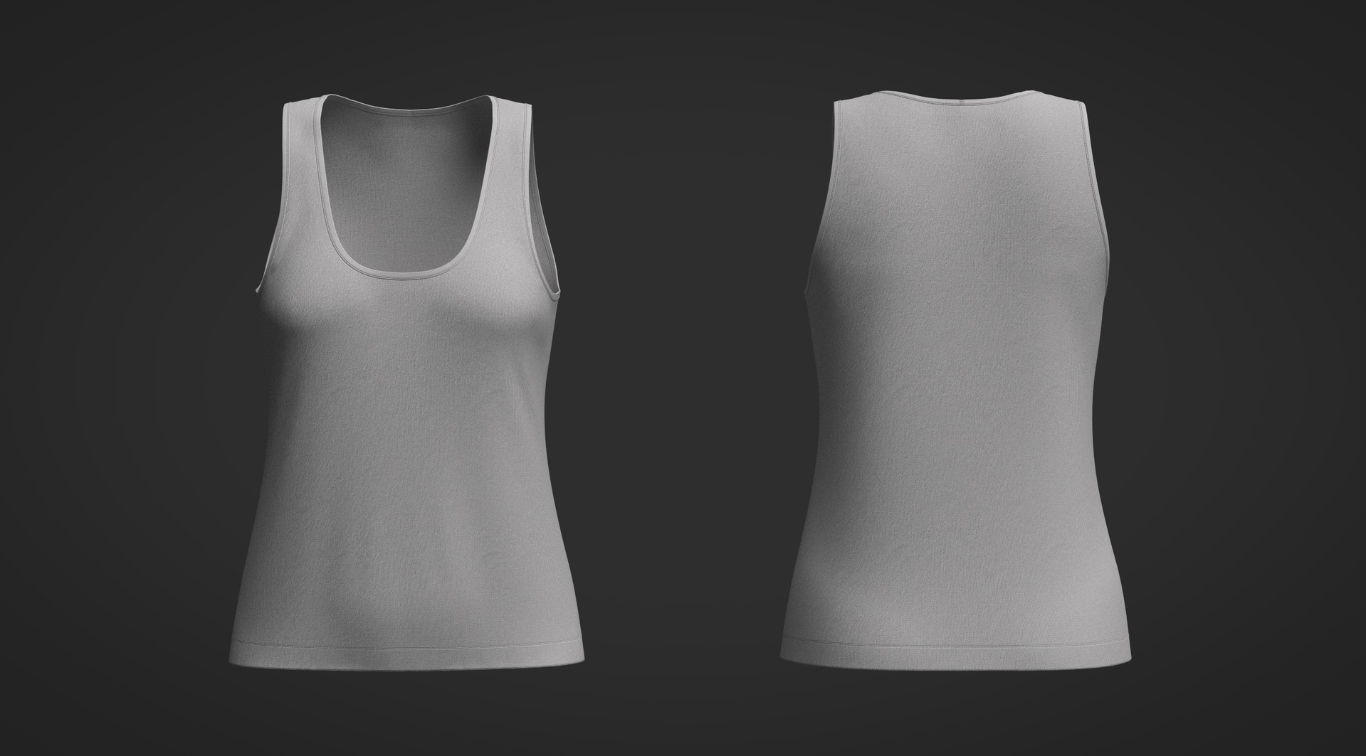 Female Tank Top 3d Model | Fab