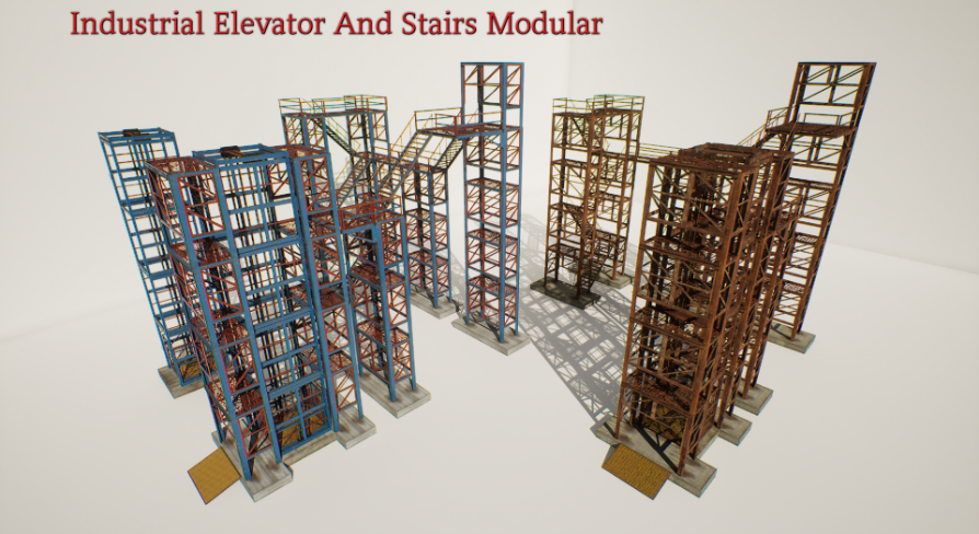 Industrial Elevator And Stairs Modular | Fab