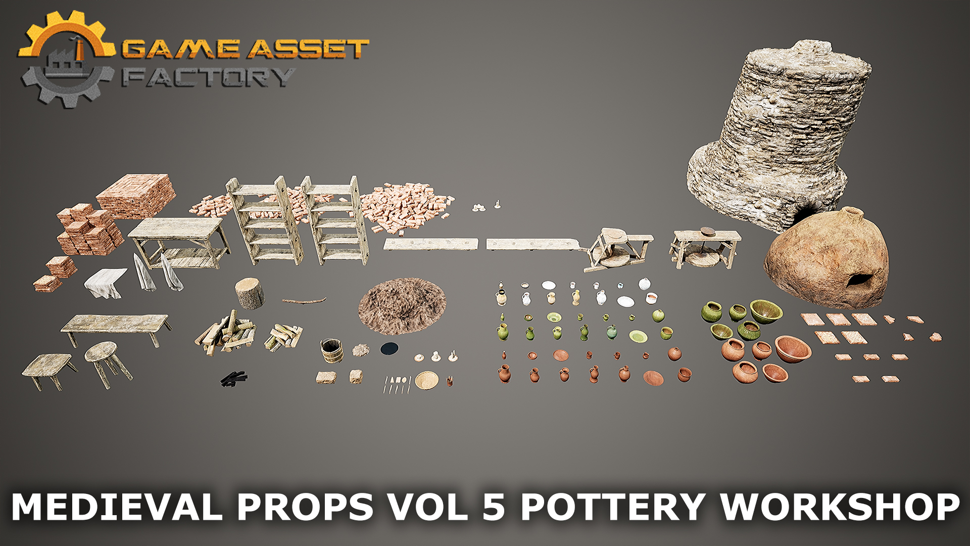 Medieval Props Vol 5 Pottery Workshop | Fab