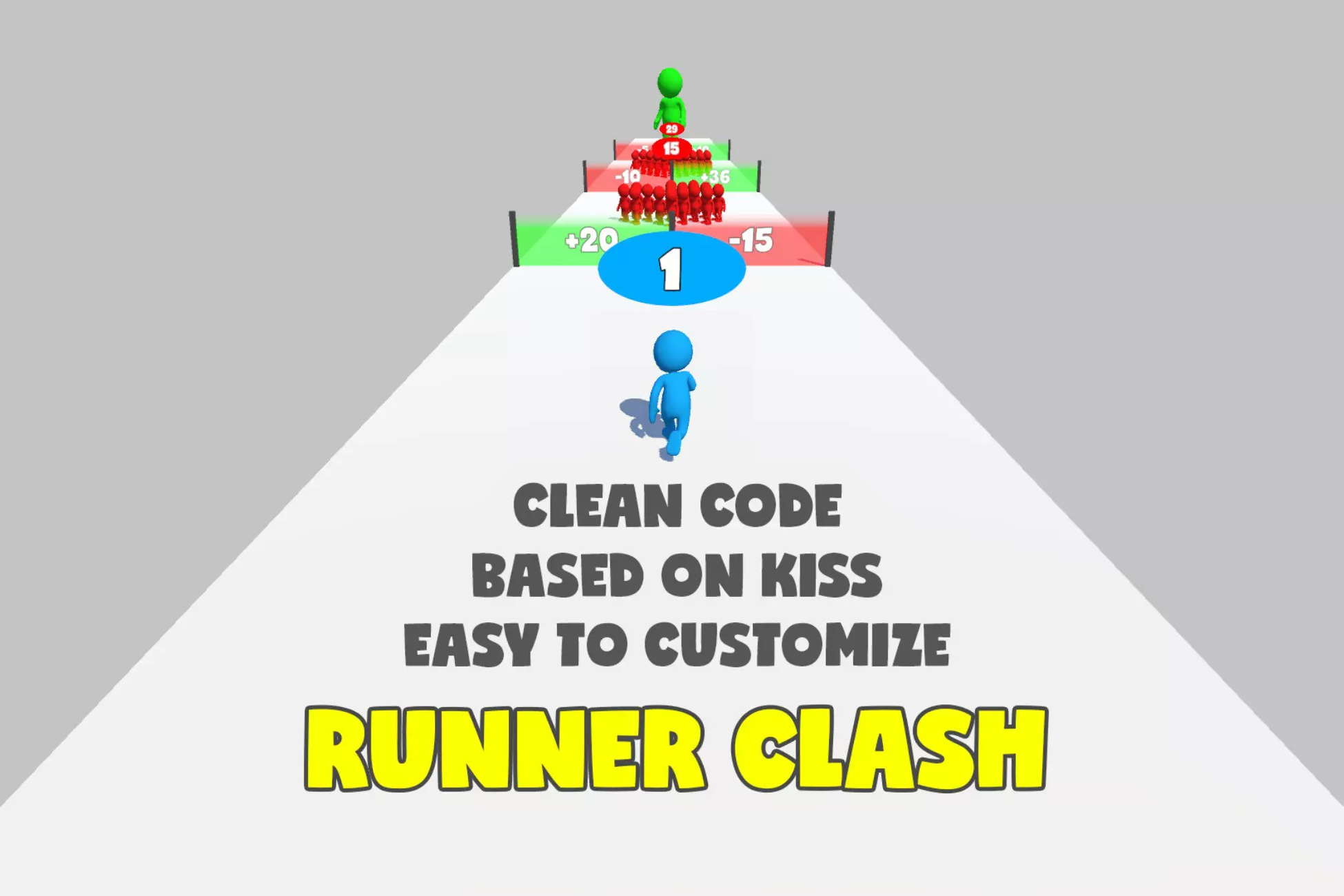 Runner Clash Template : Hypercasual Starter Kit | Fab