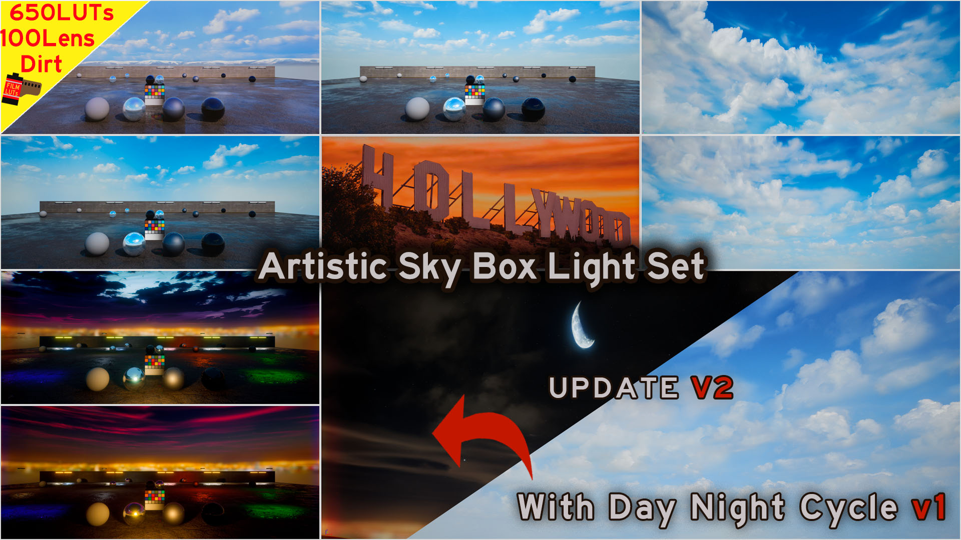 Sky Box Light | Simple Day Night Cycle | Fab