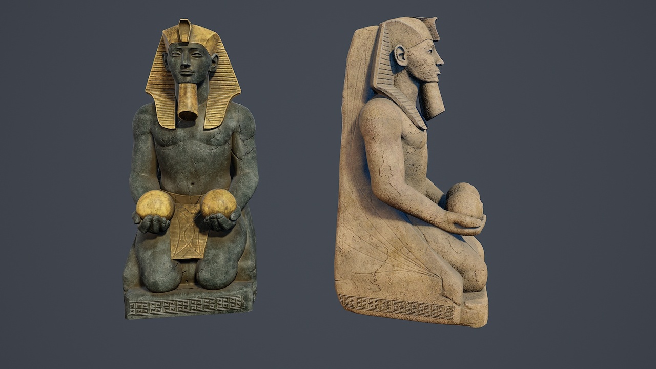 Egyptian Statue V2 PBR | Fab