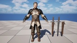 Stylized Fantasy Warrior | UE5 Mannequin Rig | Customizable Colors | Fab