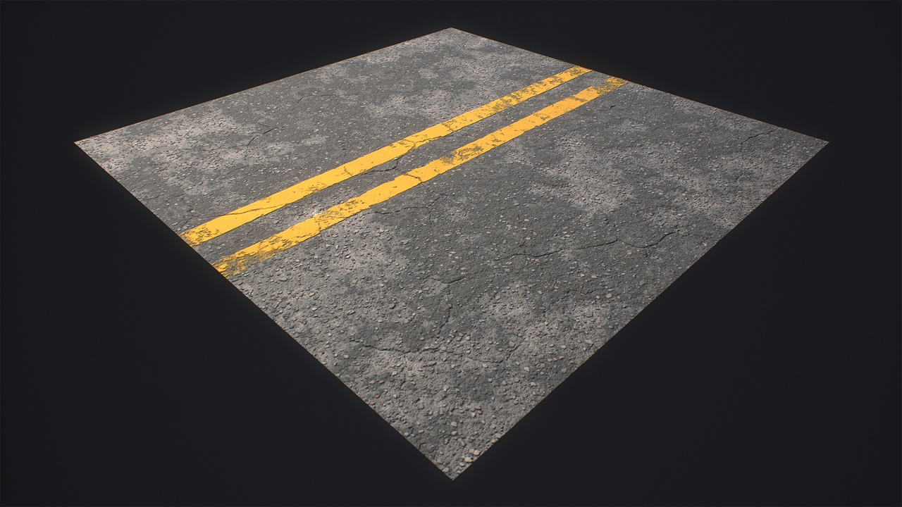 Realistic Asphalt Material | Fab