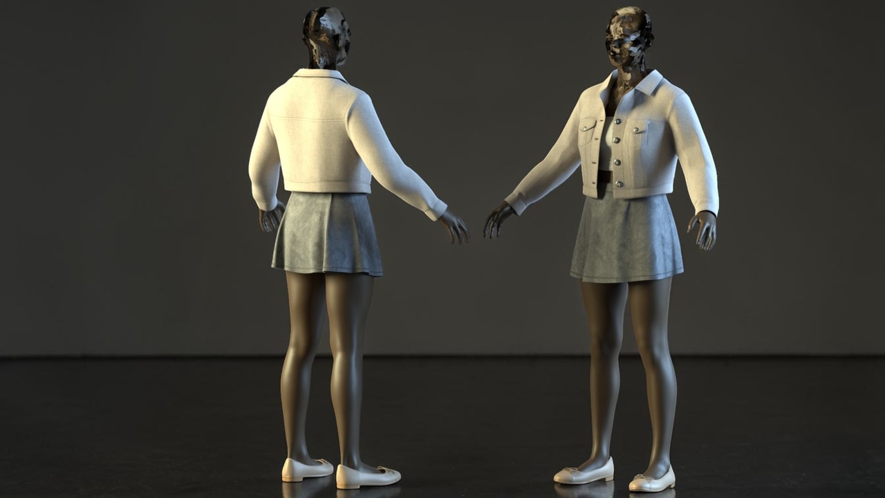 Casual Female Outfit v2 - Metahuman Compatible | Fab