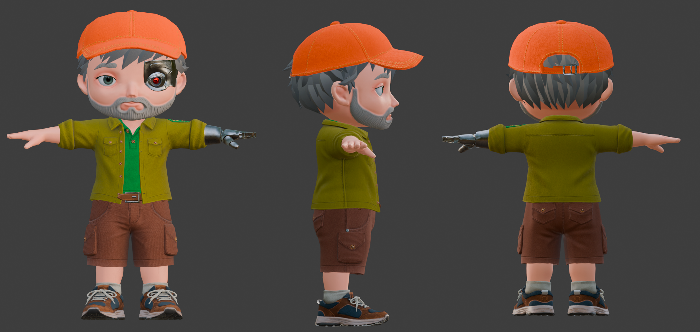 Cyborg Boy – Stylized 3D Character | Fab