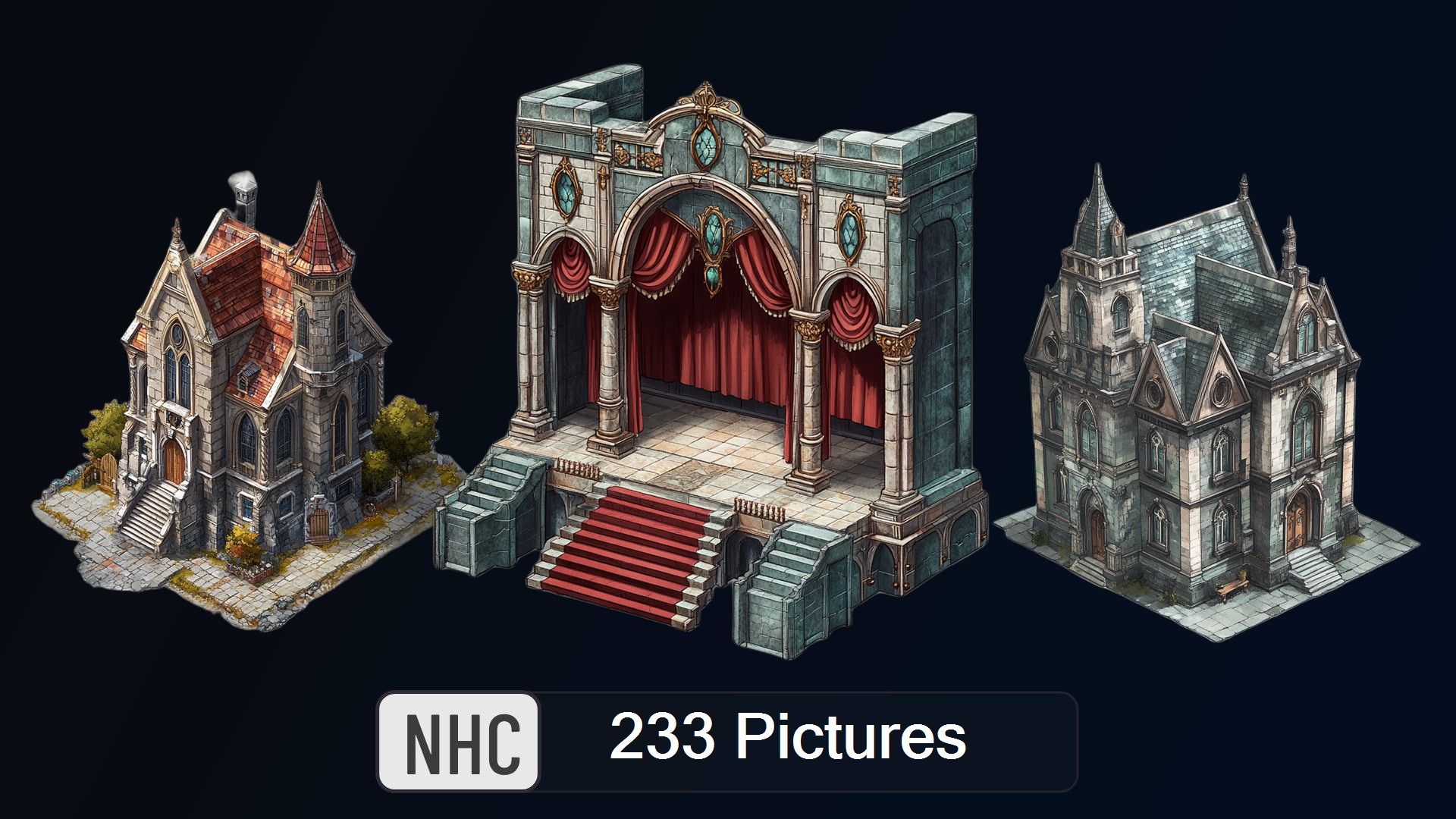 NHC - Victorian Isometric Houses | Fab