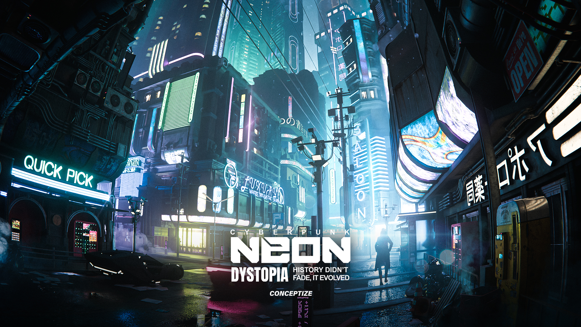 Neon Dystopia 3D Pack - Cyberpunk Classic Blade Runner Inspired ...