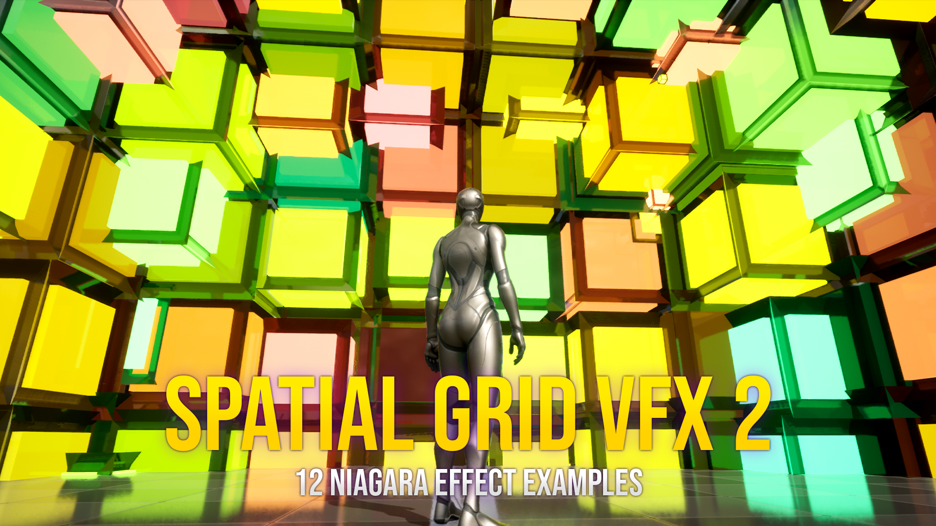 Interactive Spatial Grid VFX 2 | Fab