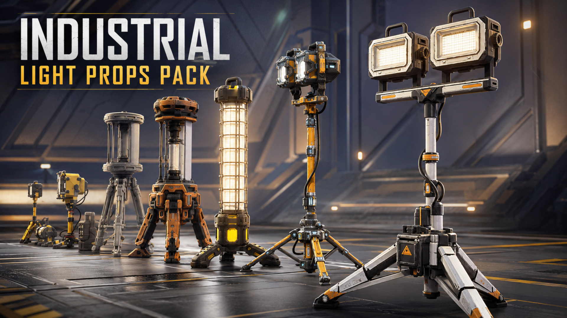 Industrial Light Props Pack | Fab