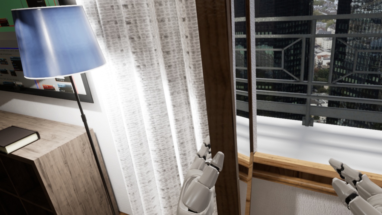 Realistic VR Doors: Physics-based & Parameterised