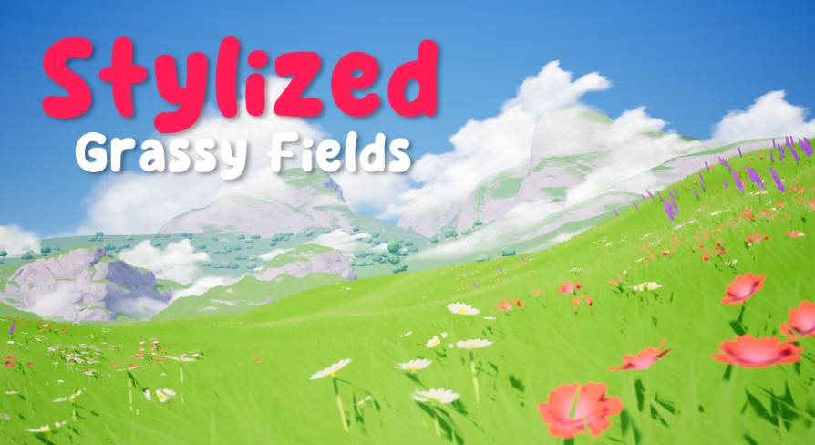 Stylized Grassy Fields Environment | Fab