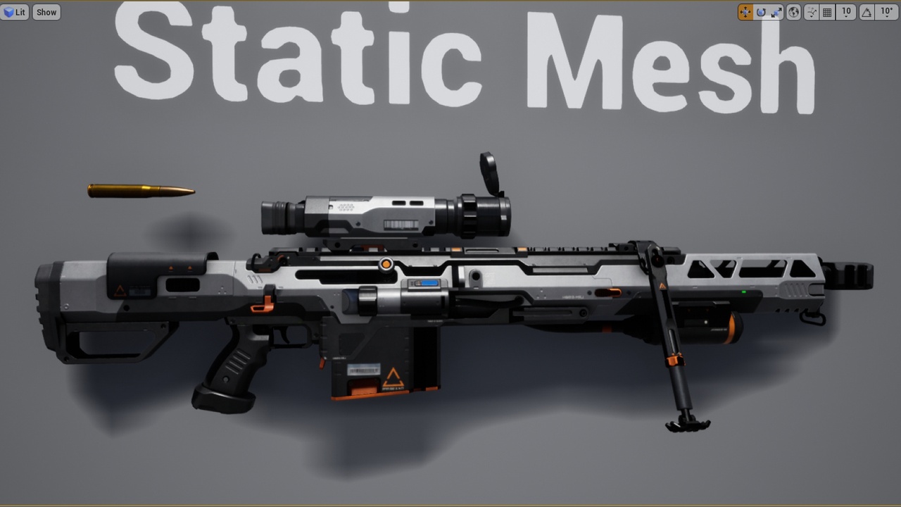 Futuristic Sniper Rifle