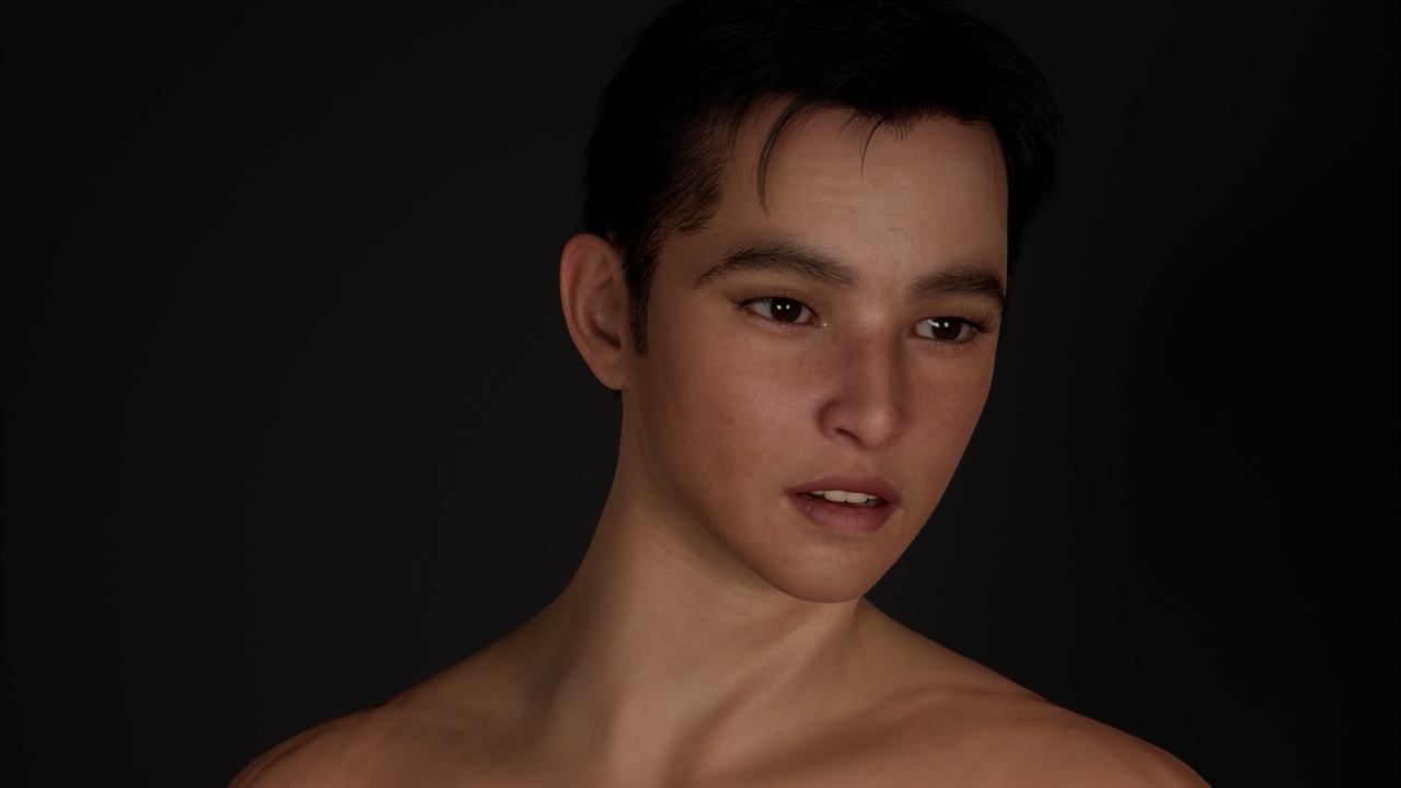 A handsome Asian boy.The editability of metahumans.Can be freely ...