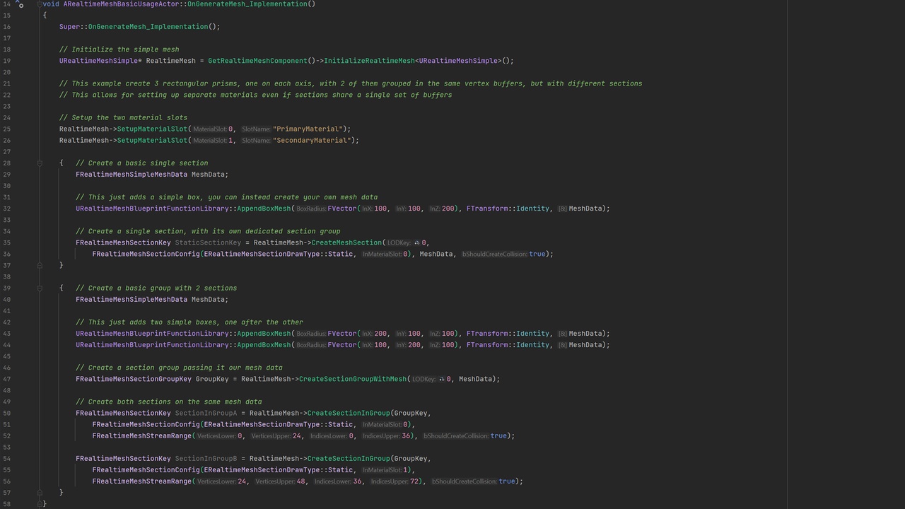 Realtime Mesh - Core