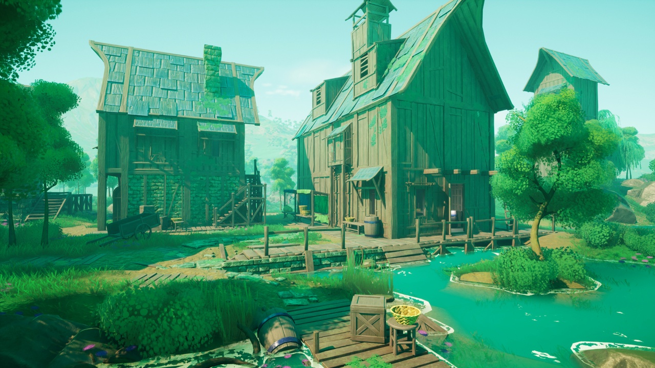 Stylized Swamp Town | Fab