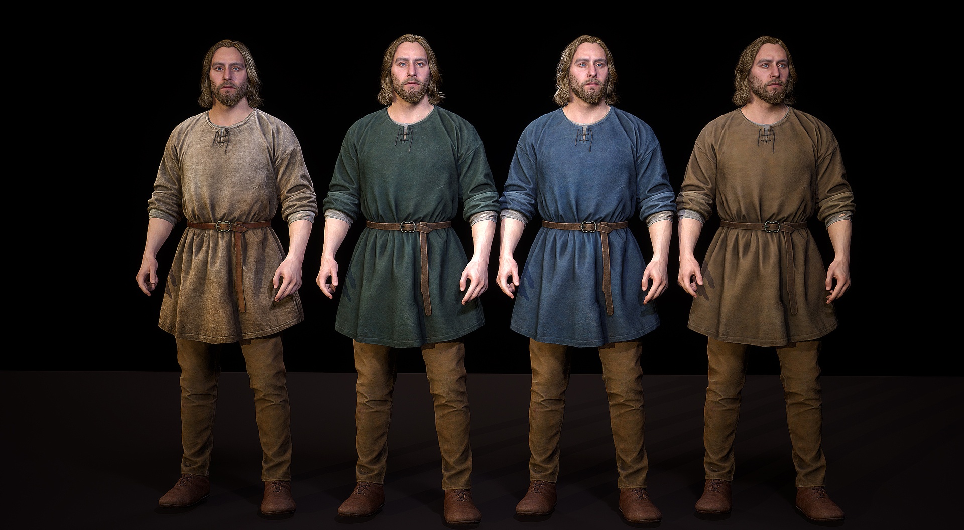 Medieval outfit - Metahuman Parametric tunic/jacket/peasant robe | Fab