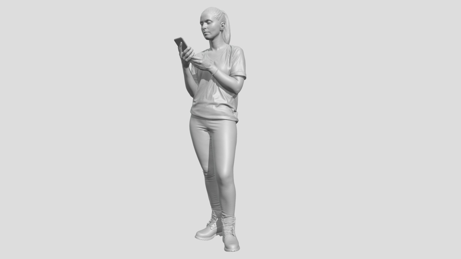 young girl looking on iphone | Fab