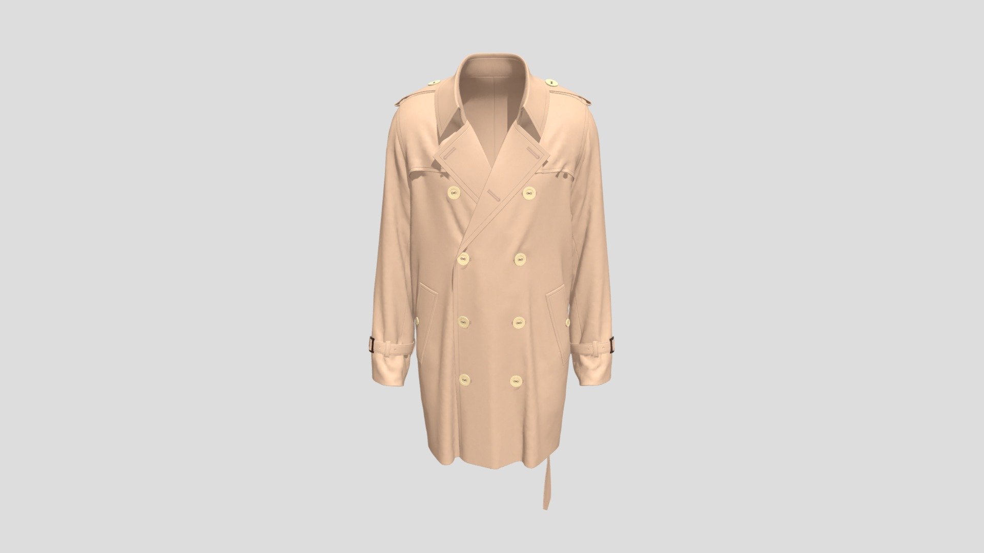 Trench Coat 2 Open Belt | Fab