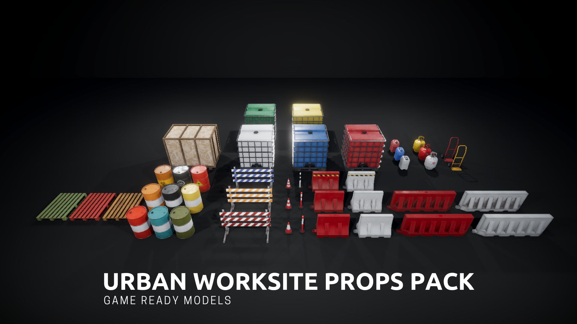 Urban Worksite Props Pack | Fab