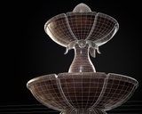 Medieval Elegant Floral Waterfountain | Fab