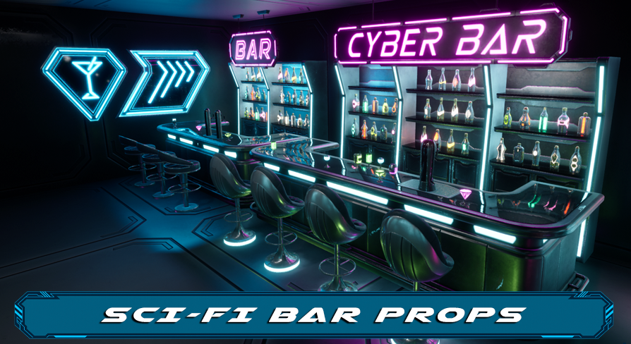 Sci-Fi Bar Props | Fab
