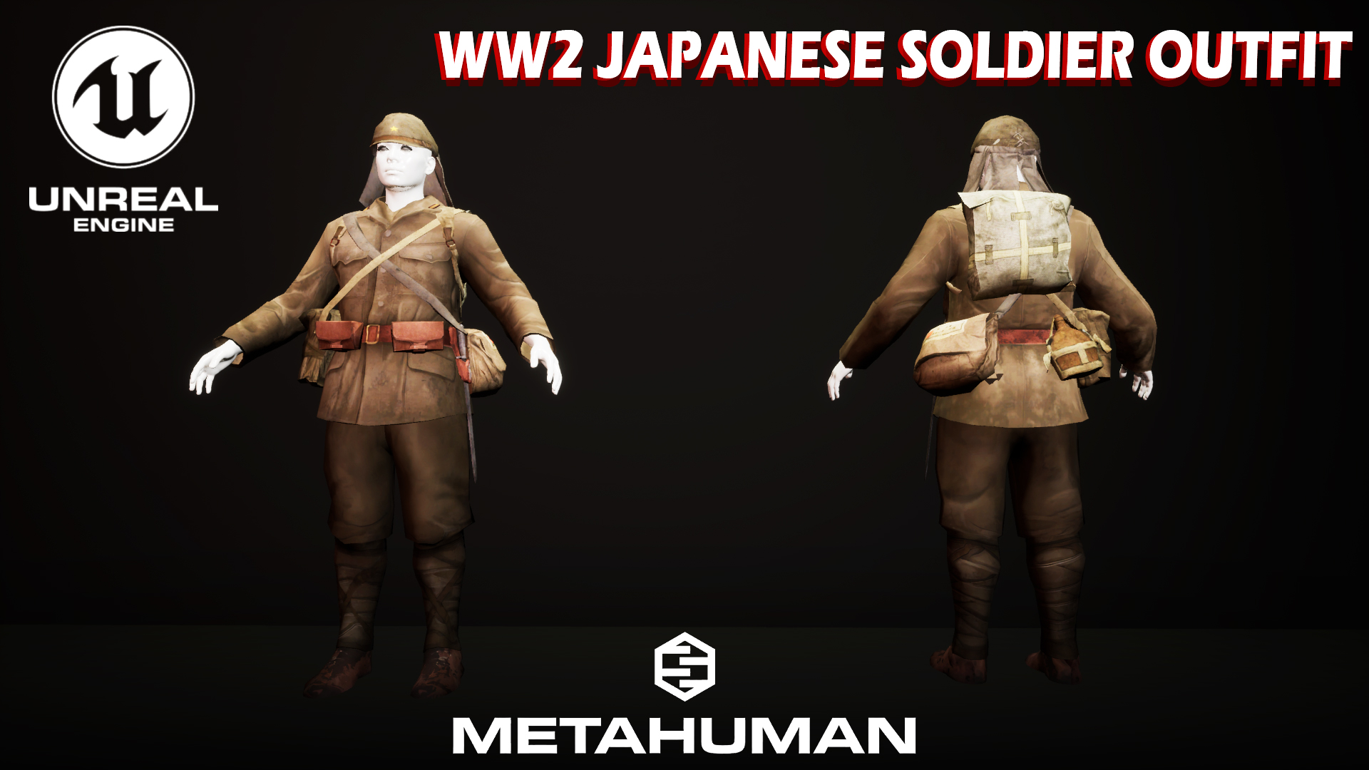 Metahuman WW2 Japanese Soldier Outfit | Fab