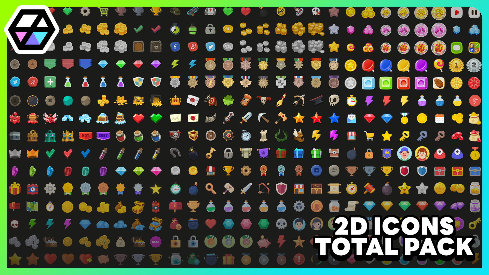 2D Icons - Total Pack | Fab