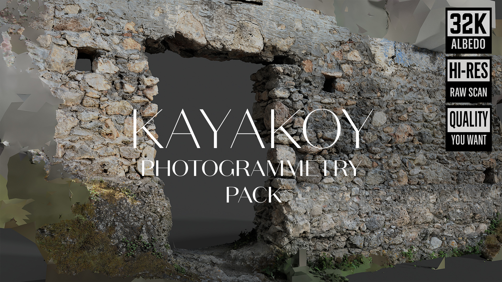 Abandoned Village Surface Scan - Stone Wall 17 | Fab