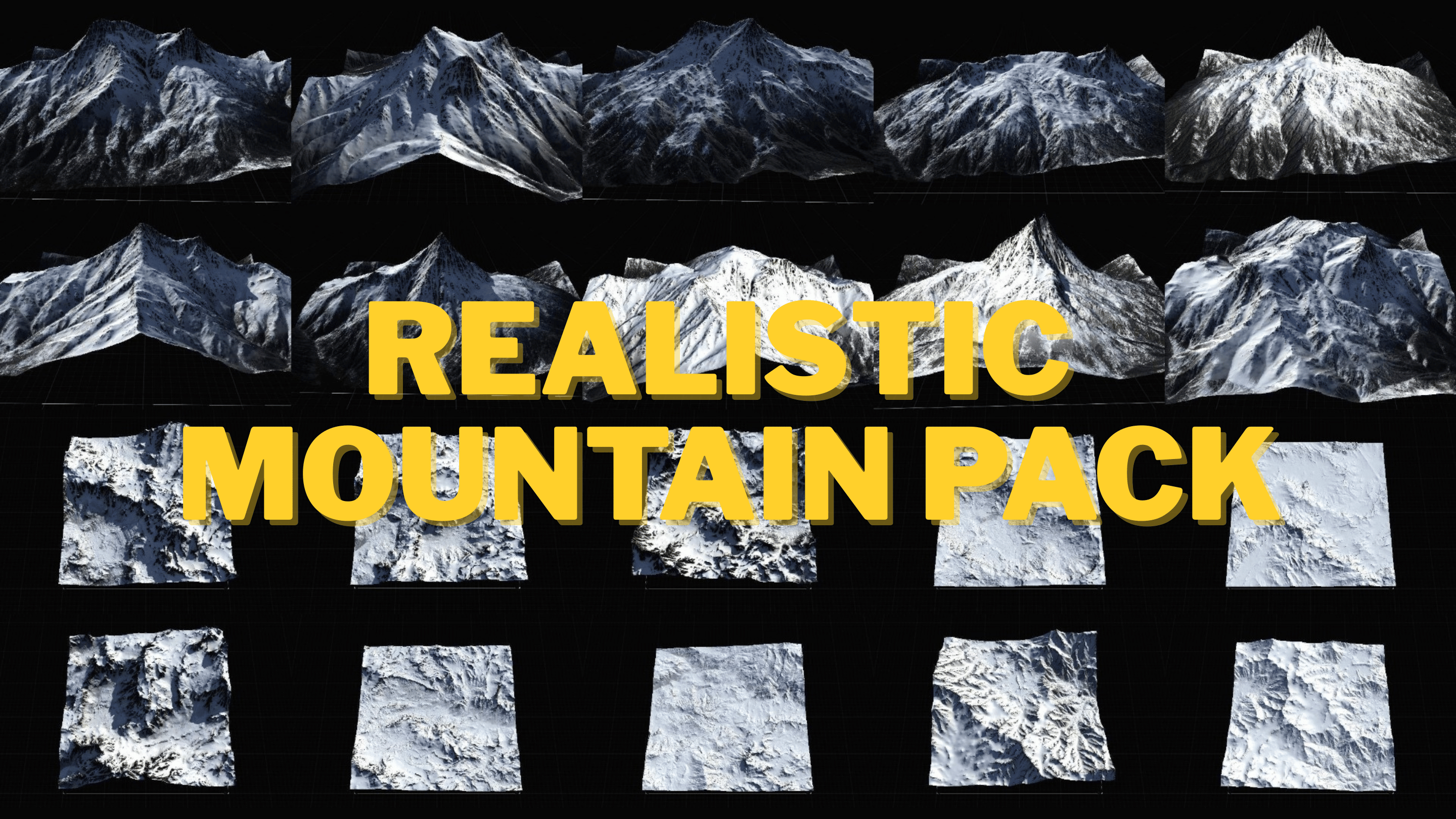Mountain Pack - Landscapes, Heightmaps & Textures | Fab