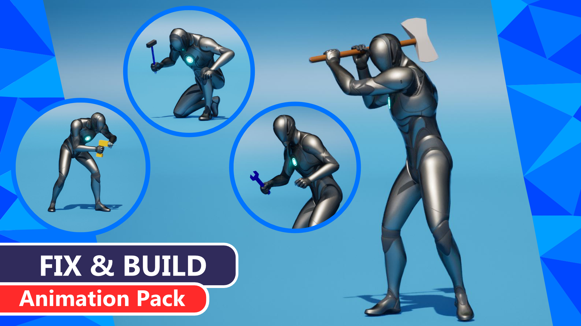 MC Fix & Build Animation Pack | Fab
