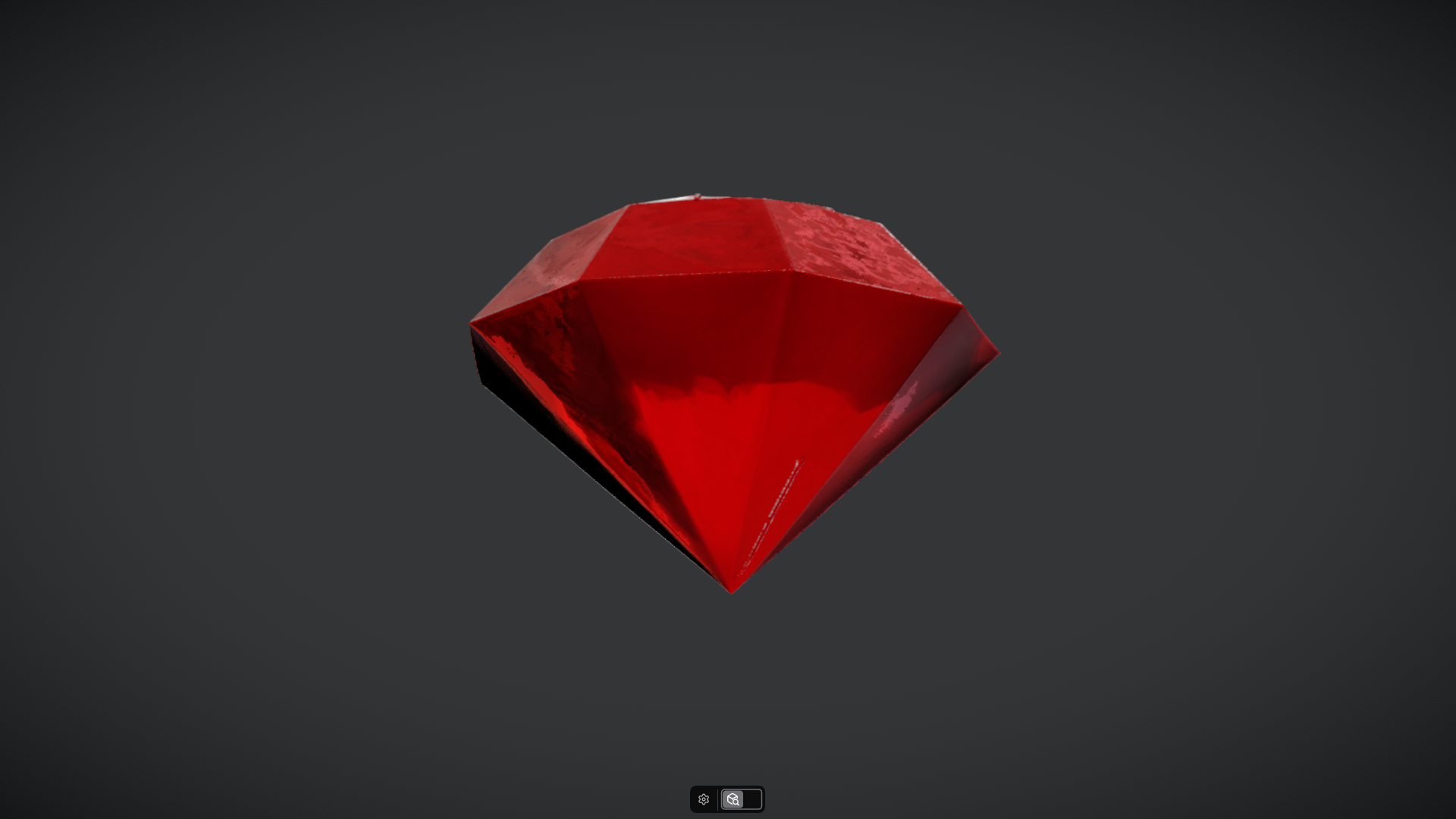 Red gemstone diamond shape | Fab