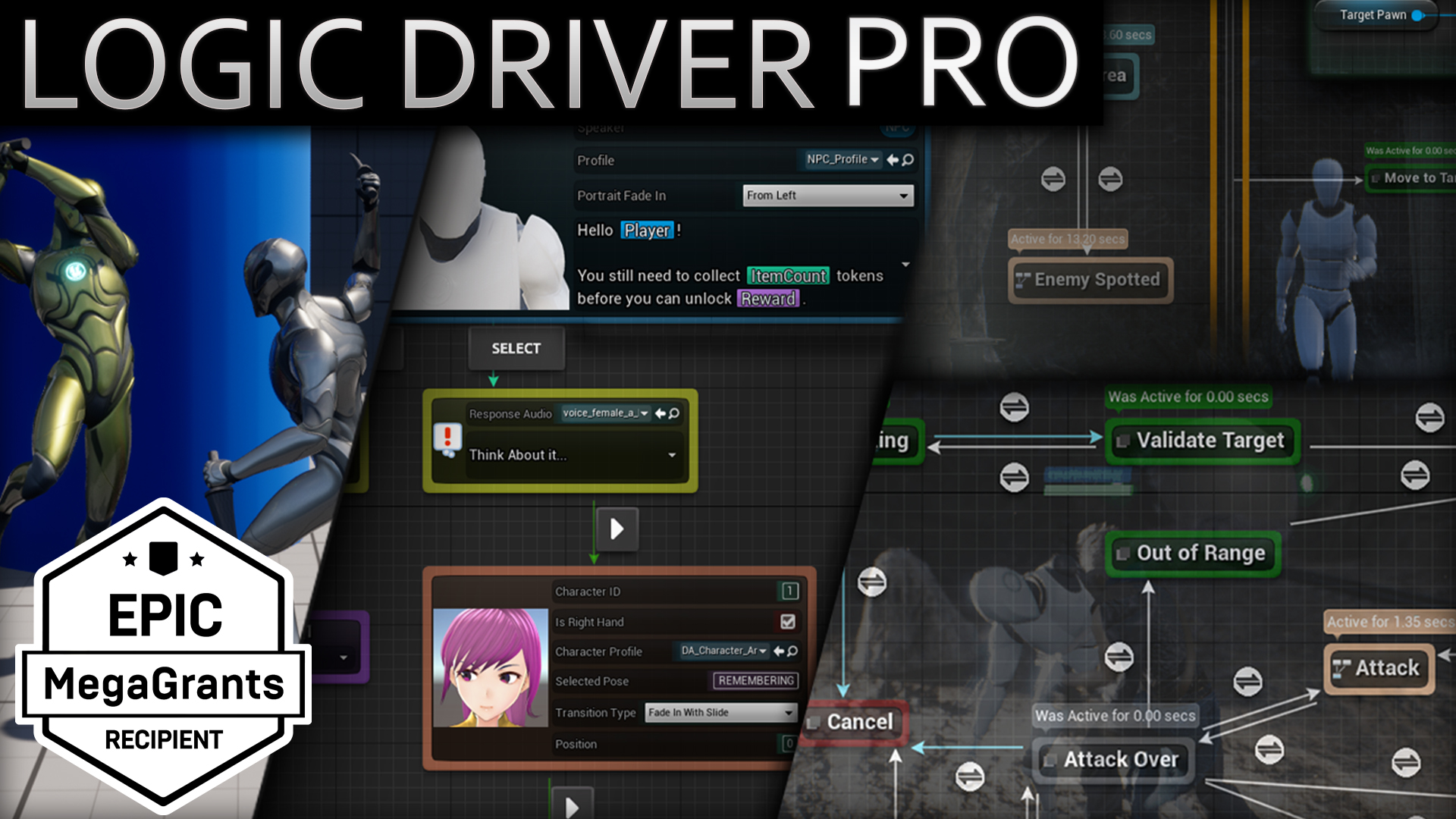 Logic Driver Pro - Blueprint Editor for Dialogue, Quest, Combat & FSM ...