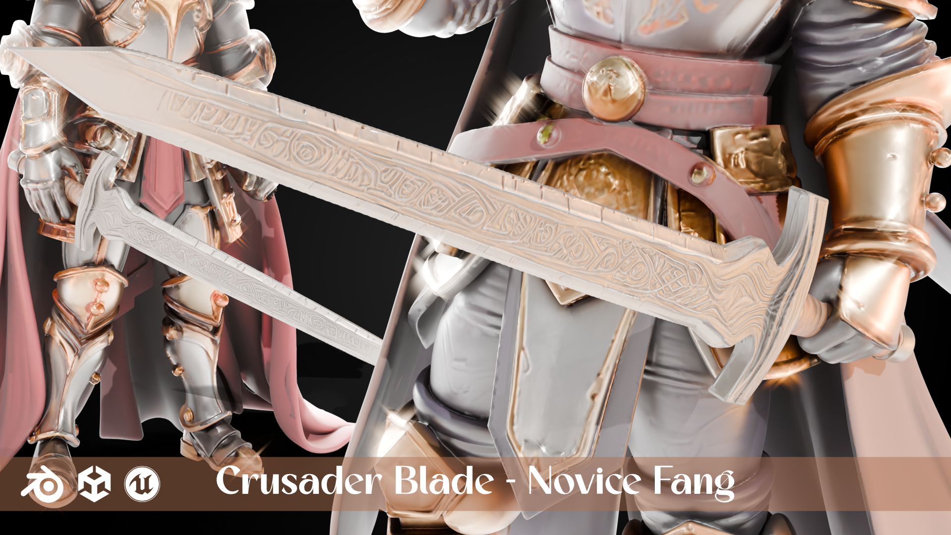 Free Stylized Sword - Crusader Blade Novice Fang - Game Ready | Fab