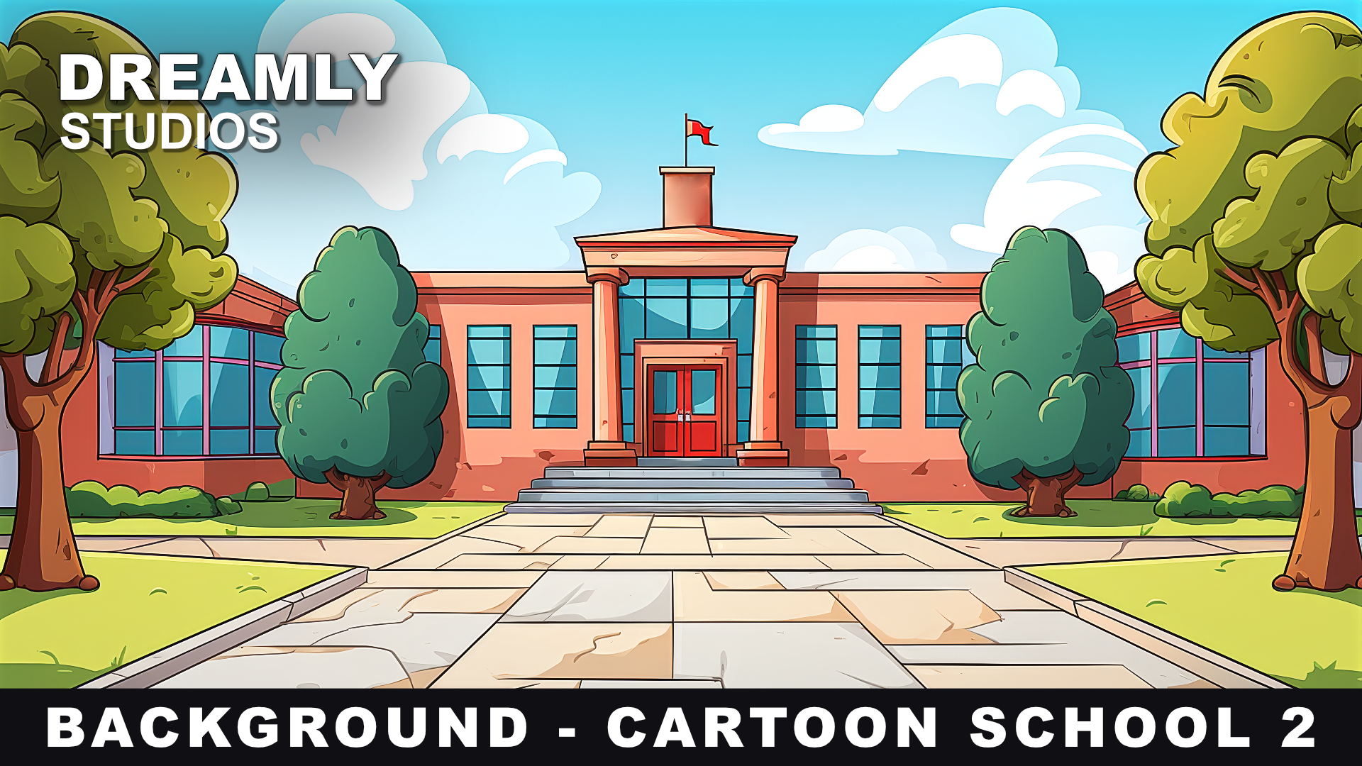Cartoon Background School