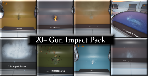 20+ Gun Impact Particles