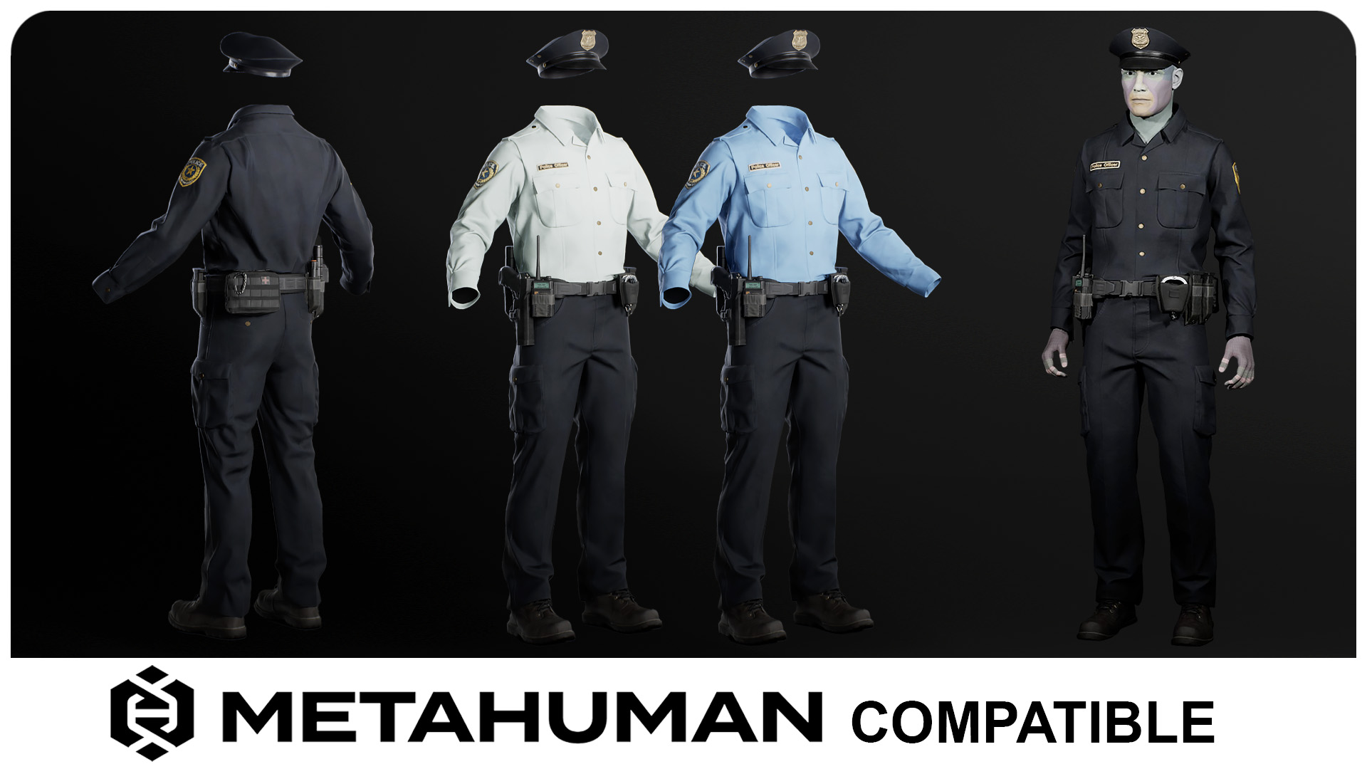 Police Uniform 01 - Metahuman | Fab