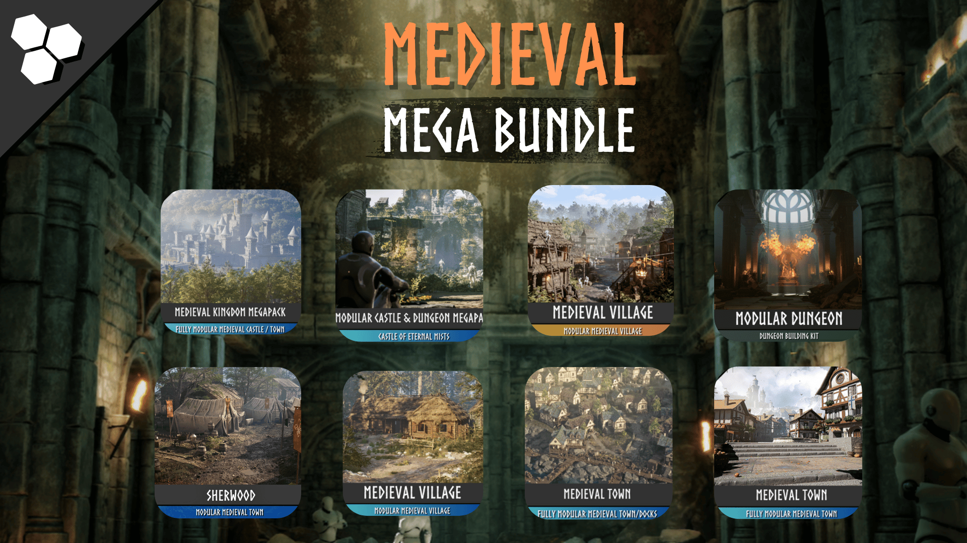 The Medieval Mega Bundle (Medieval Castle, Dungeon, Village, Kingdom ...
