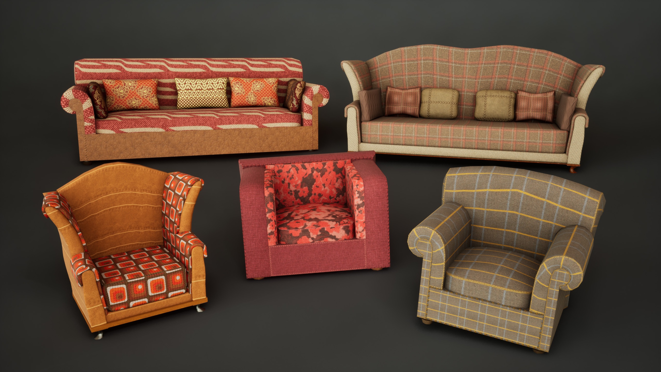 Furnitures - Realistic 4K PBR Mesh Bundle | Fab