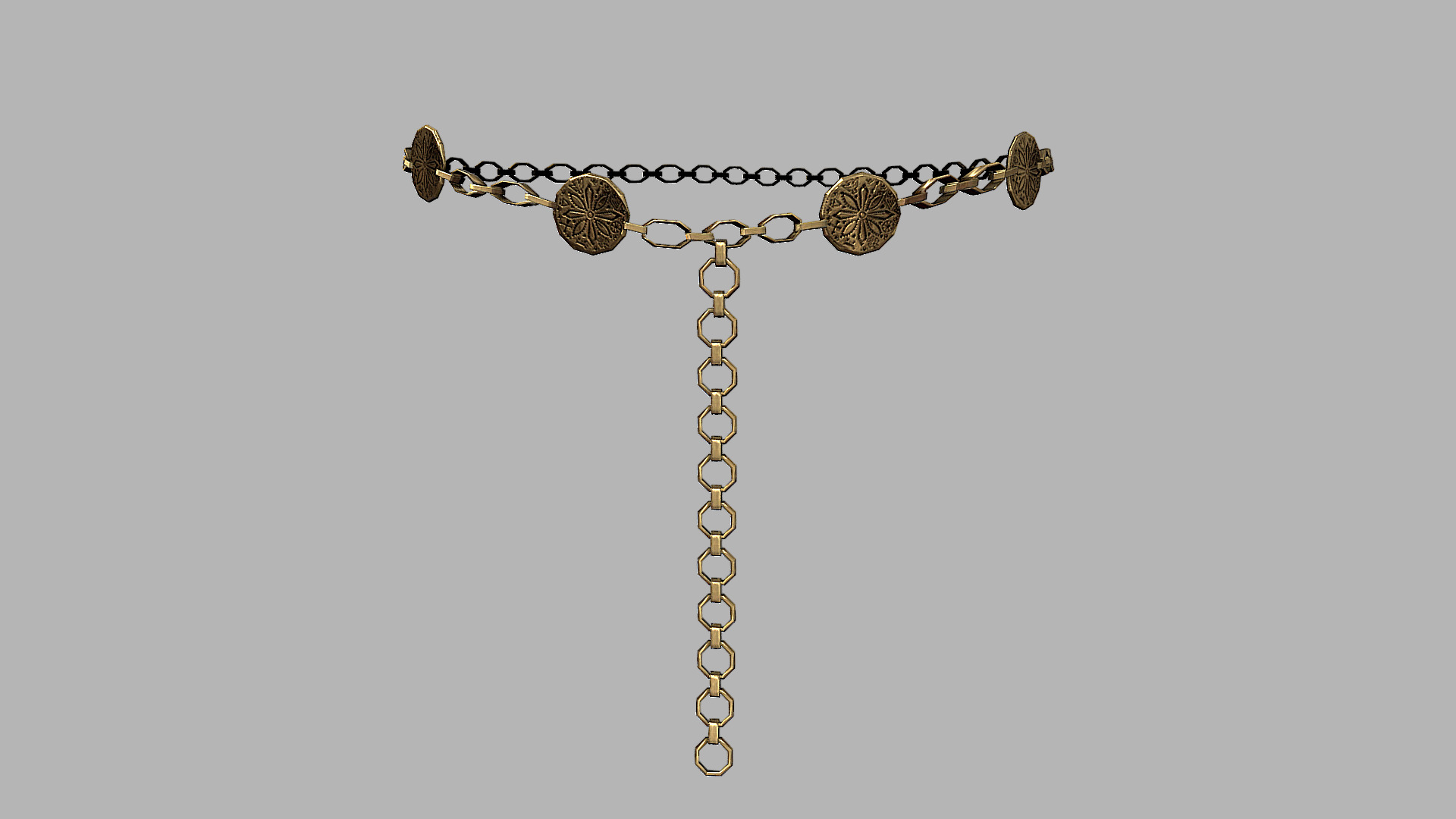 Female Gold Coin Chains Medieval Fantasy Boho Vintage Belt | Fab