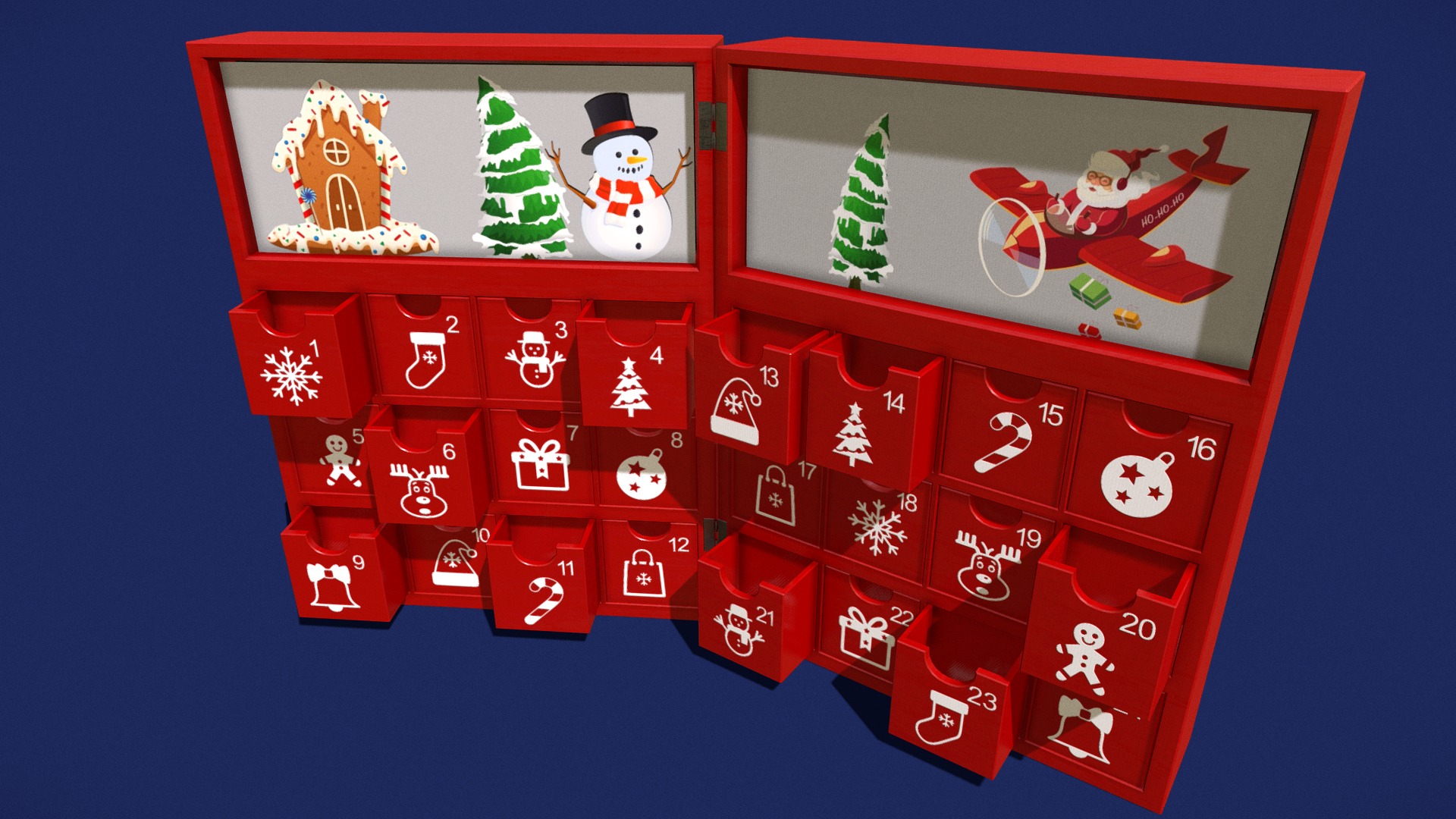 Christmas Drawer Calendar | Fab