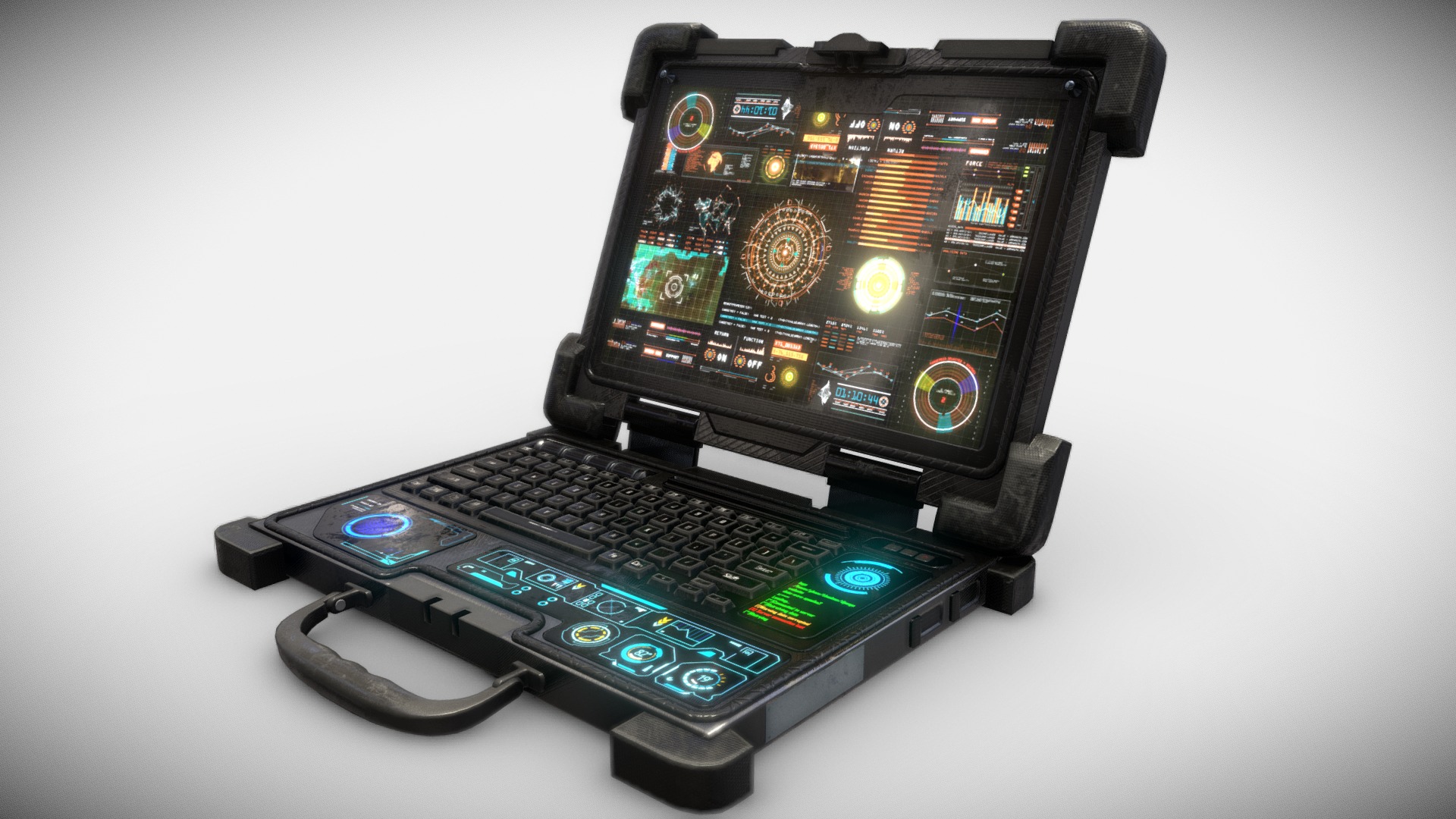 Sci-fi Military Rugged Laptop | Fab