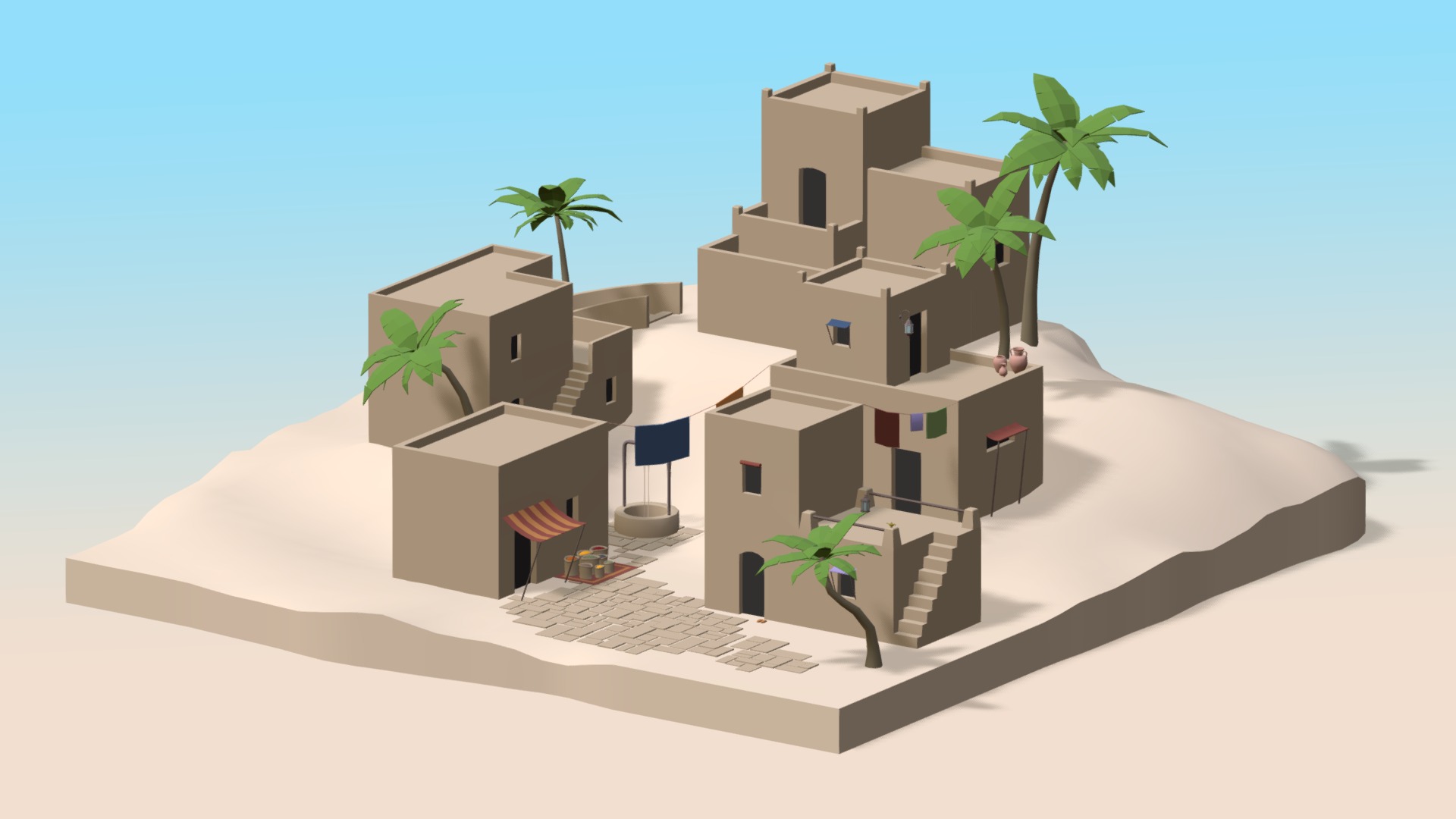 Desert village | Fab