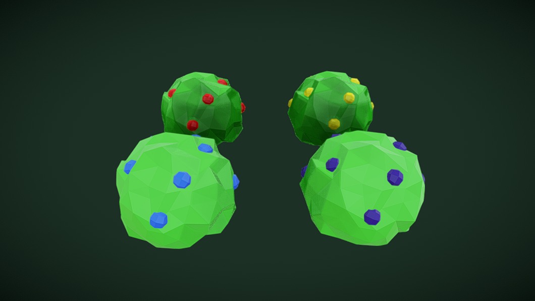 Lowpoly Berry Bushes | Fab