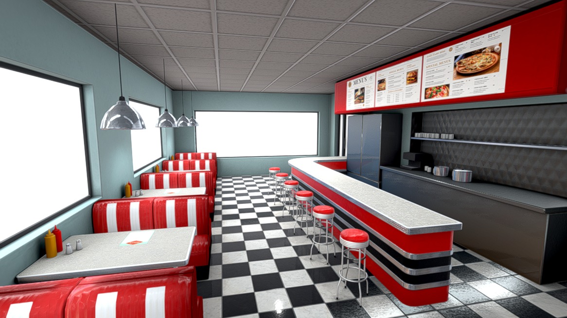 1950s Diner Interior