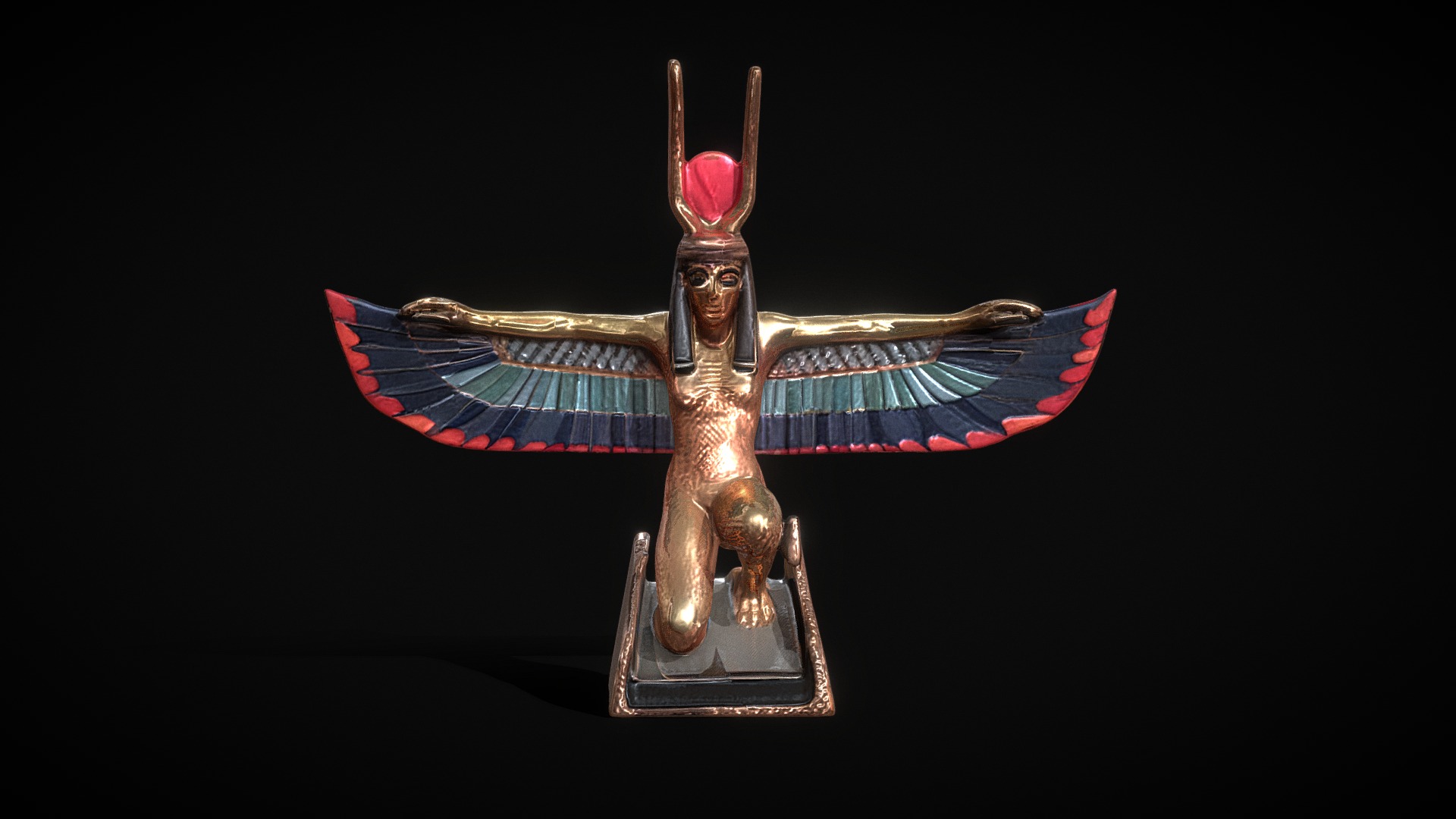 Egyptian winged statue | Fab