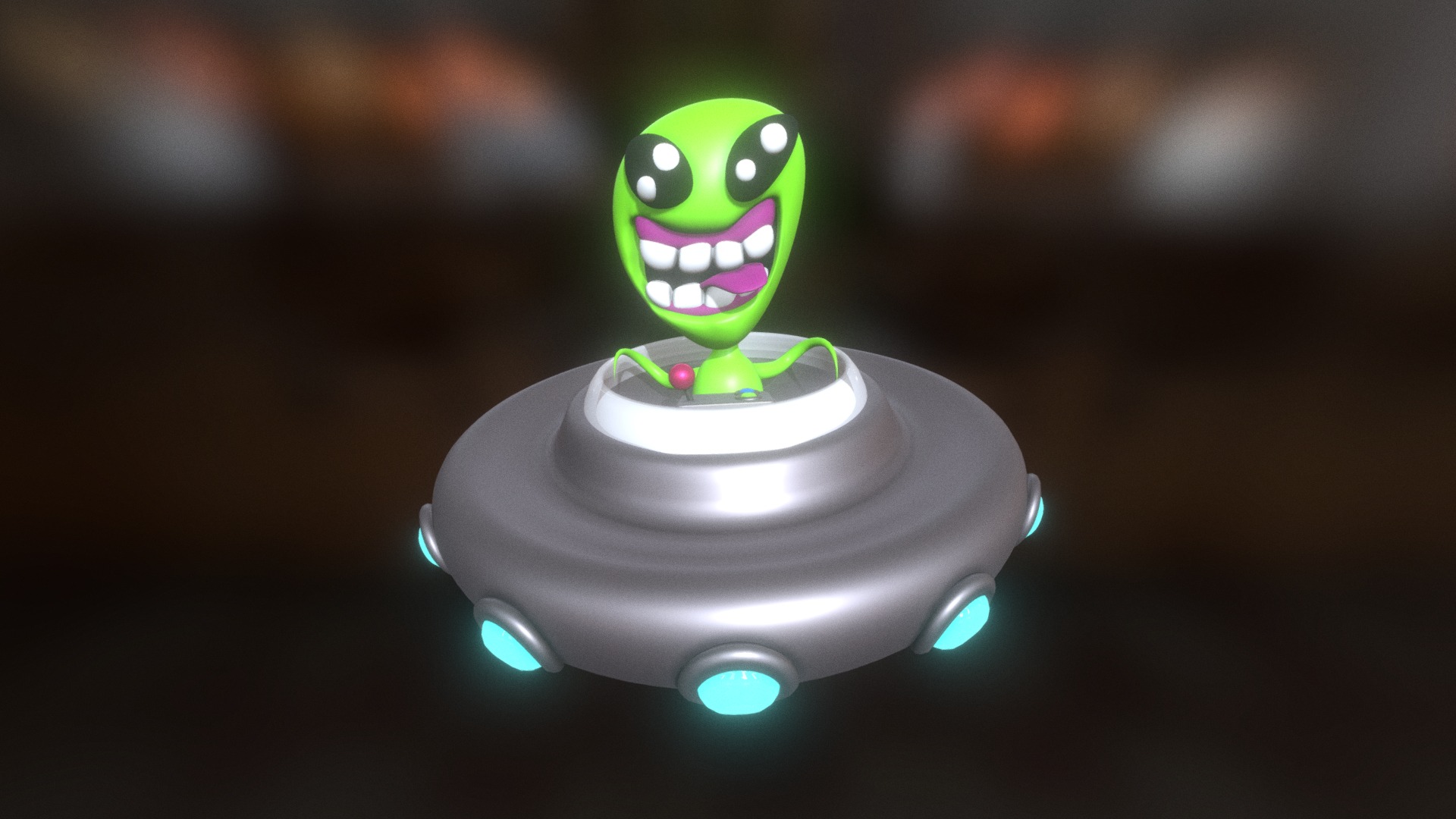 Goofy Green Alien | Fab