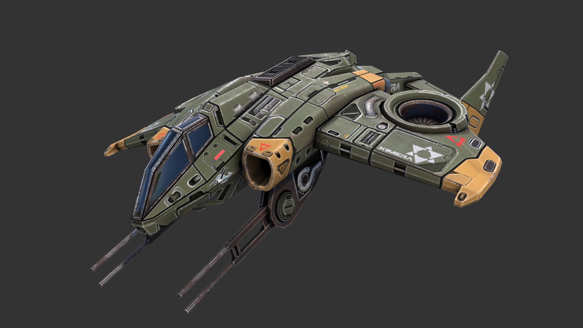 Futuristic Gunship