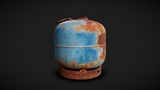 Urban Gas Station Tank Metal Rusty 03 | Fab