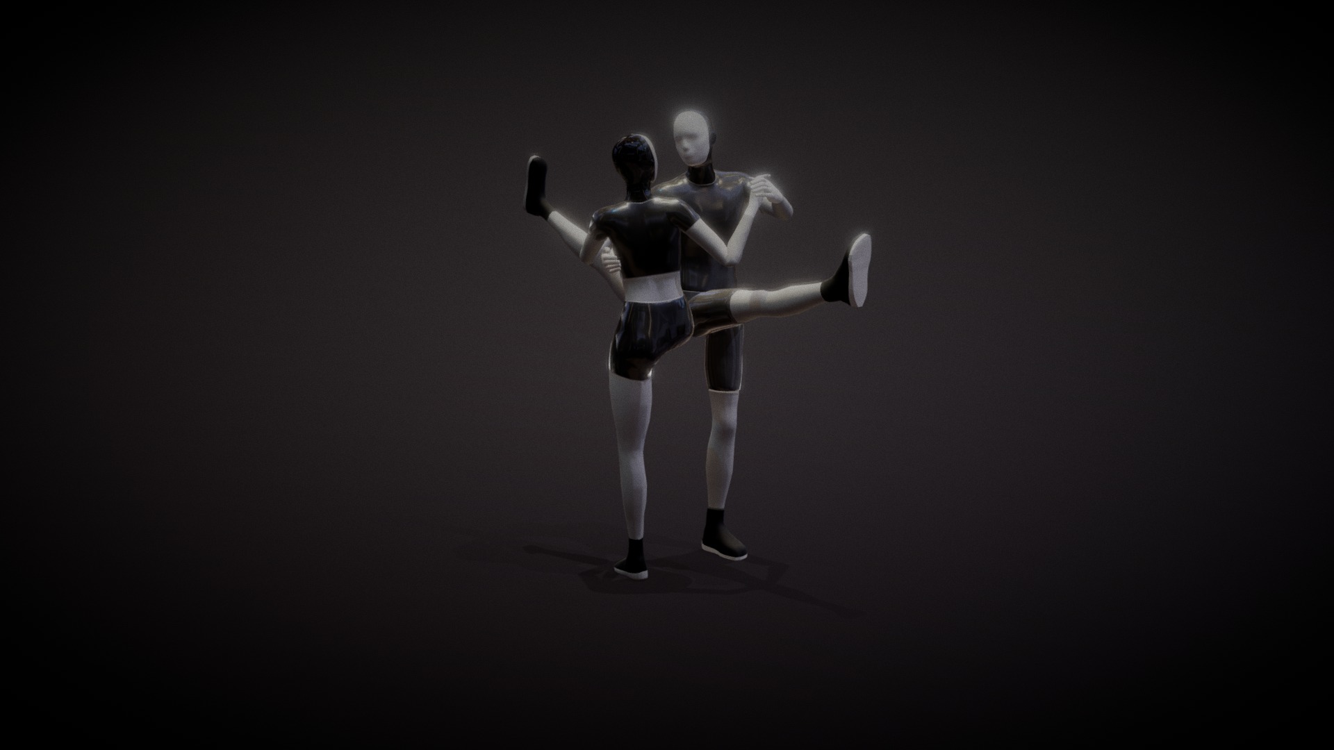 A&M: Tango Petit 7 (107bpm) - couple dance animation loop. FBX + UE ...